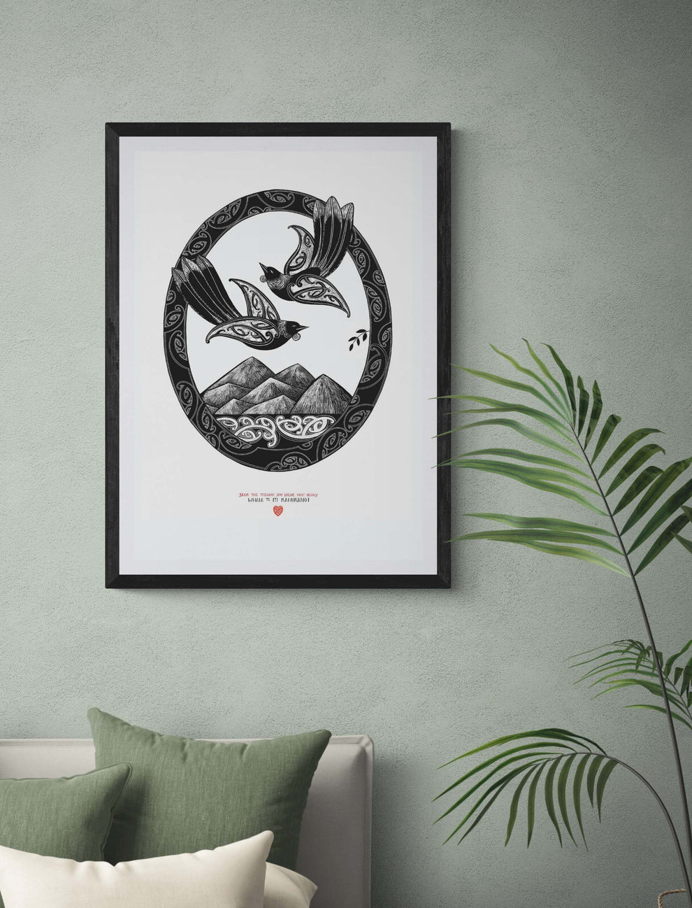 Whaia te iti Kahurangi - Aotearoa Tui Print - Amber Smith Art – Amber ...